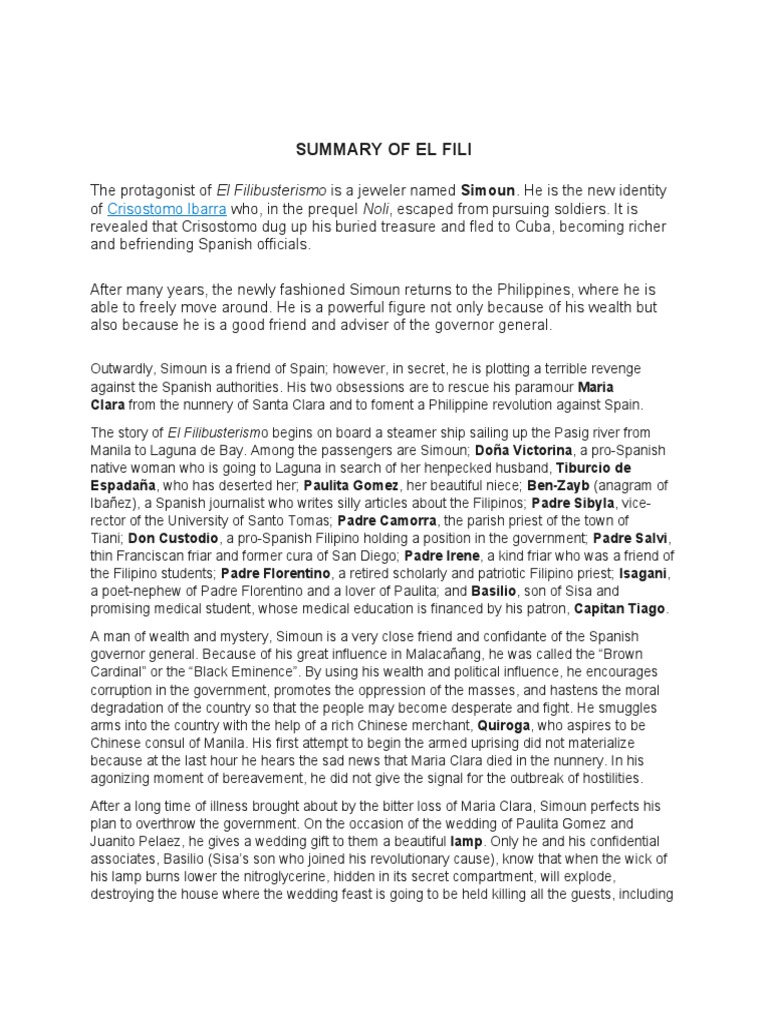 Summary of El Fili | PDF | Spanish Language Literature | Philippines