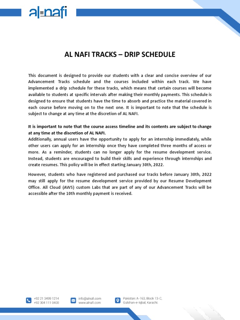 AL NAFI Tracks Dripping Schedule | PDF | Computer Science | Information Technology