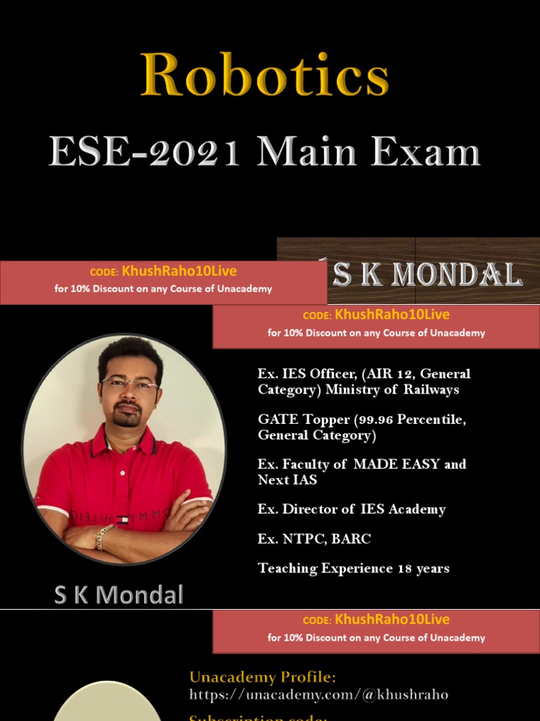 Complete Robotics ESE Mains 2021 Study Material With Video Lectures | Download Free PDF ...