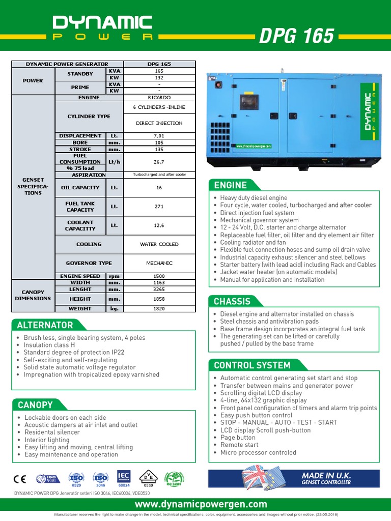DPG-165 en | PDF | Diesel Engine | Engines