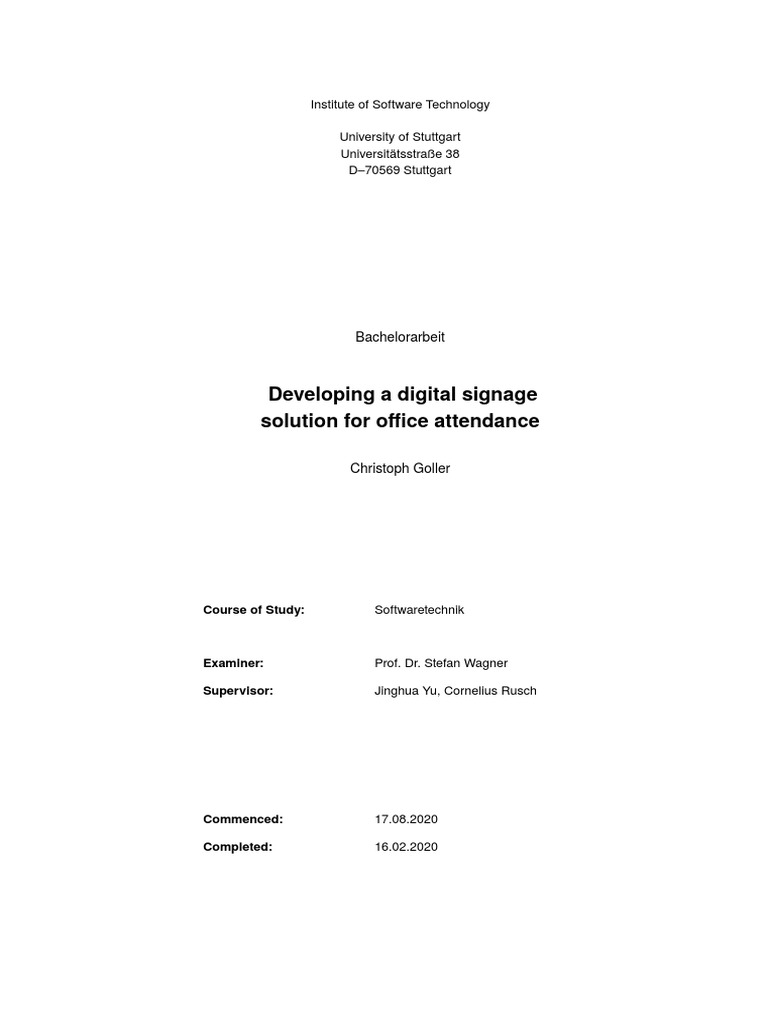 BachelorThesis ChristophGoller 3234307 | PDF | Software Design Pattern ...