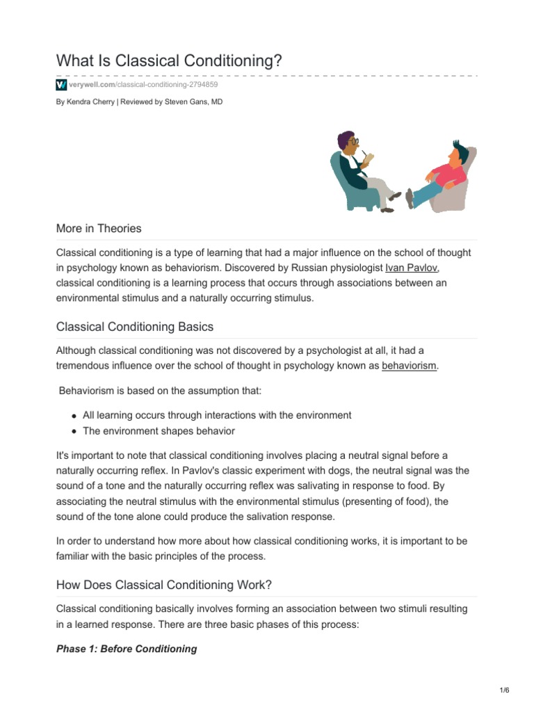 Ivan Pavlov Classical Conditioning | PDF | Classical Conditioning ...