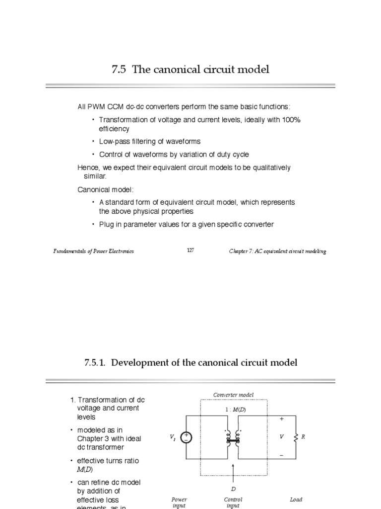 02 - Sect 7 5 The Canonical Model - Sect7 5 | PDF | Power Electronics ...