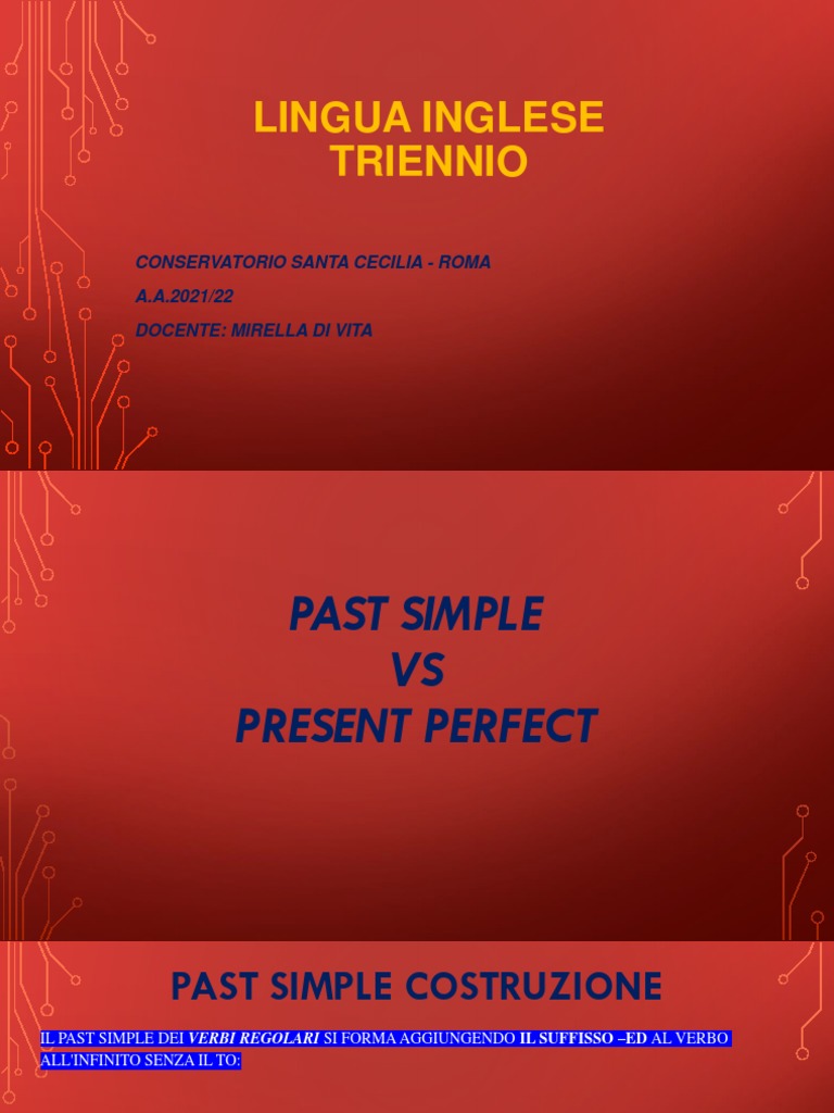 Past Simple Vs Present Perfect | PDF | Language Mechanics | Grammar