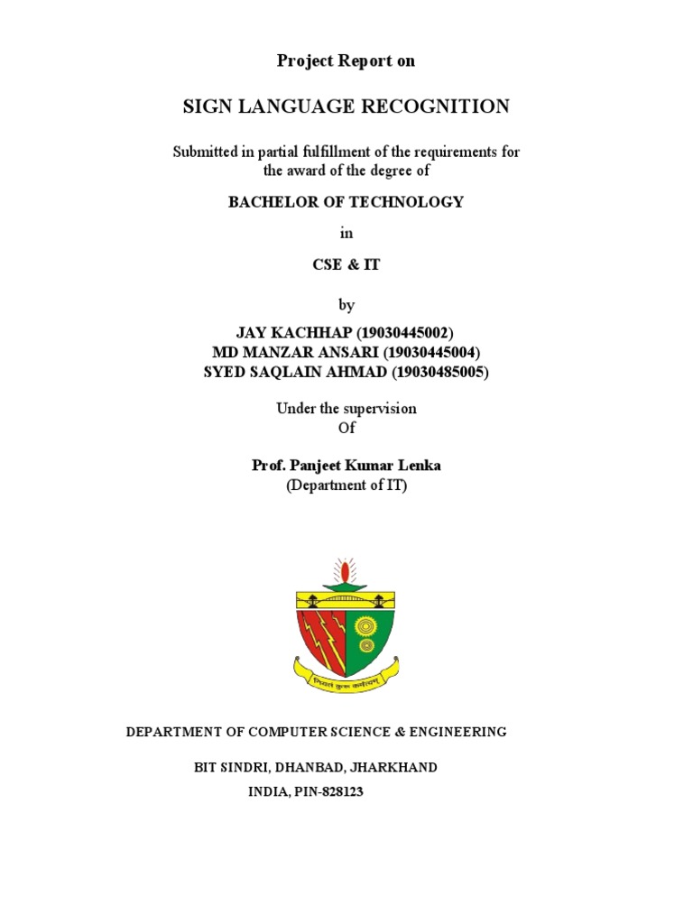 Project Pre - Submission Final Report | PDF | Computing | Cognitive Science