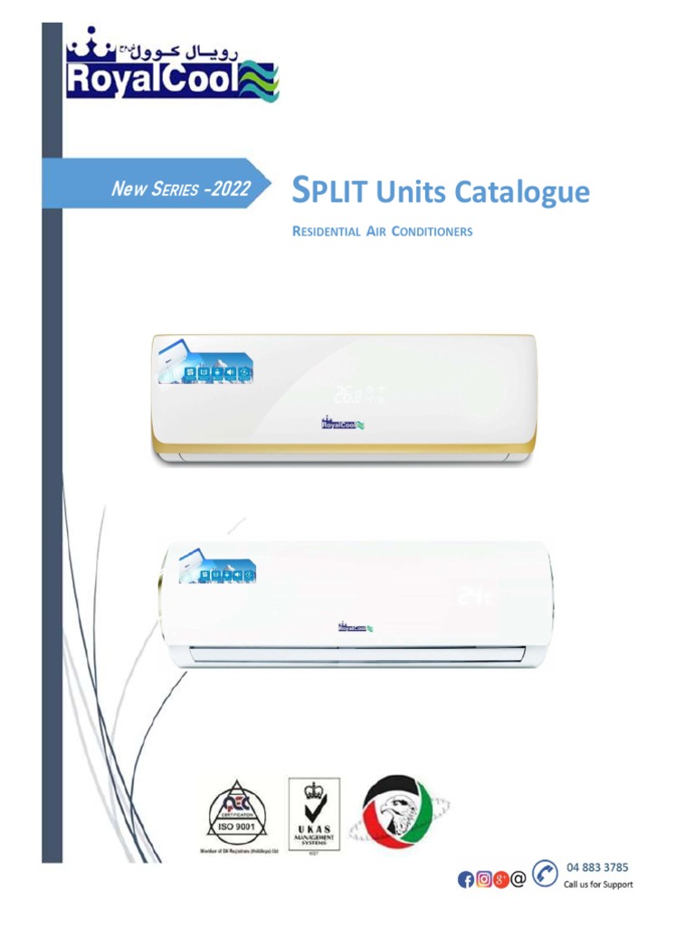 New Split Units Catalogue | PDF | Air Conditioning | Building Engineering