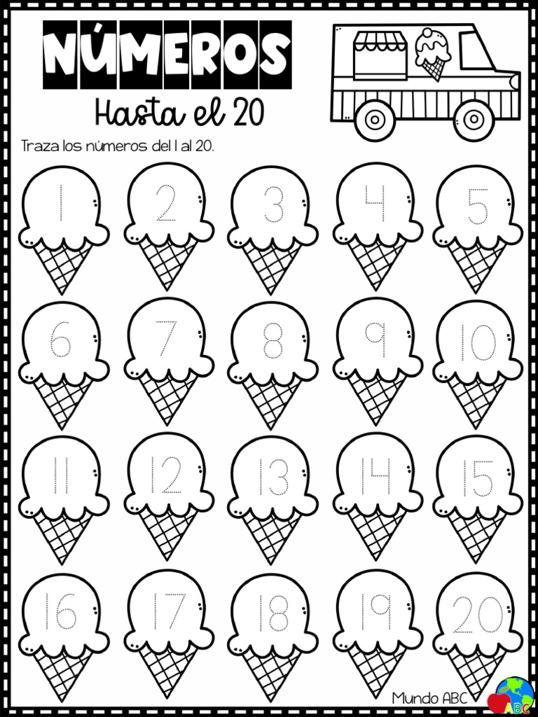 Fichas Preescolar - Hasta El 20 | PDF