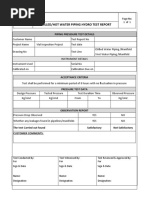 Hydrotesting Checklist | PDF | Business