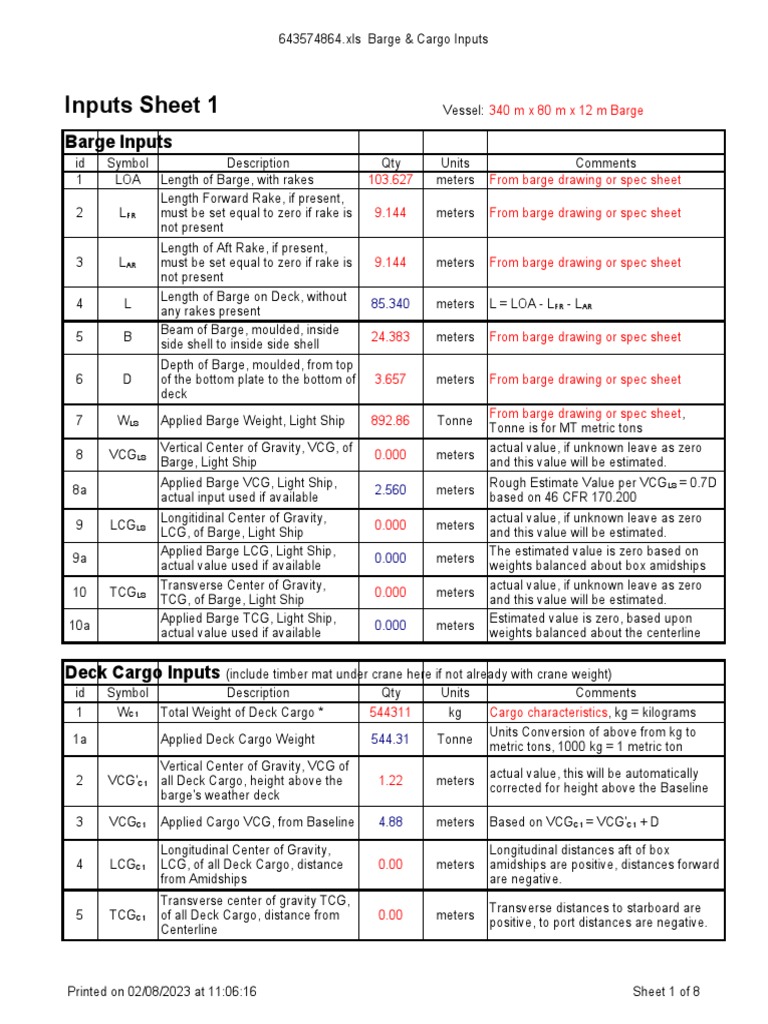 Quick Box Barge Metric Rev A | PDF | Crane (Machine) | Ships