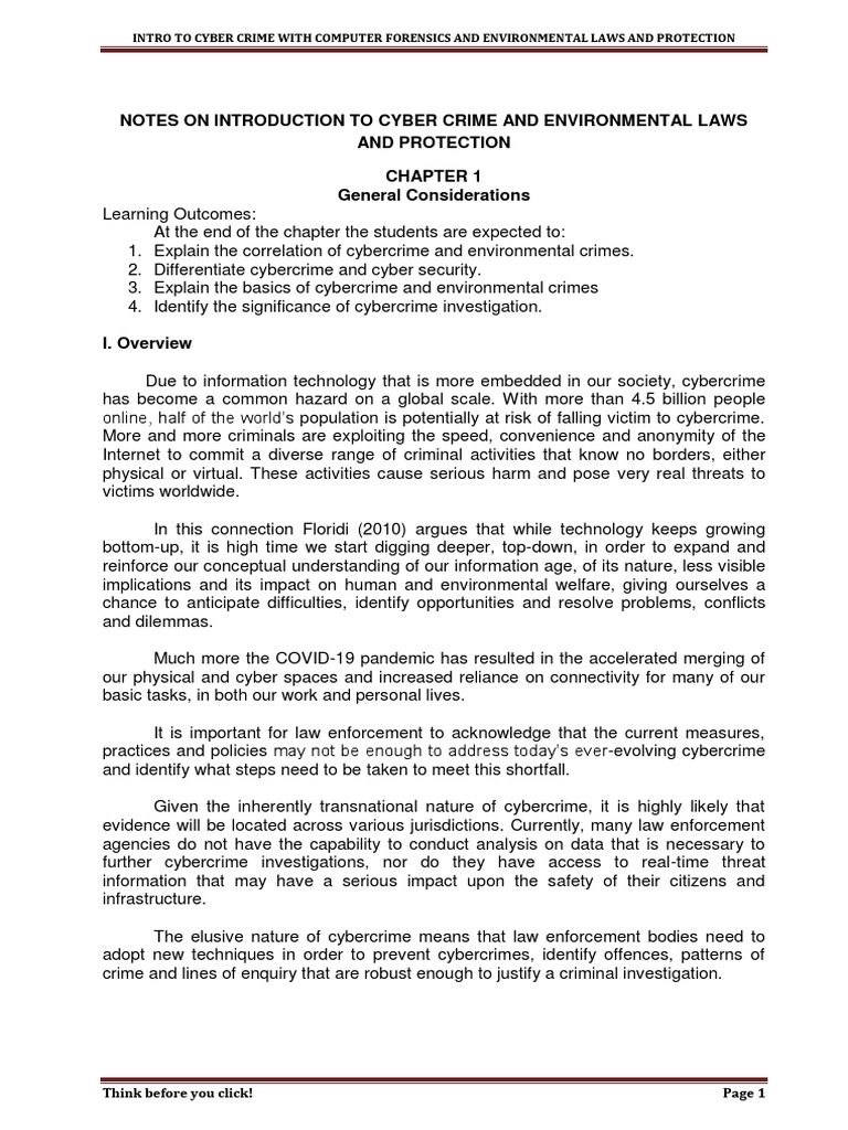 Chapter 1 3 Notes Pdf Security Computer Security