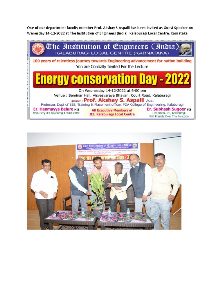 World Energy Conservation Day - 2022 | PDF