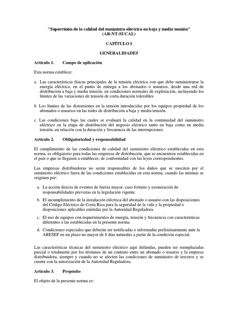 Ar NT Sucal Final | PDF | Ingenieria Eléctrica | Red eléctrica