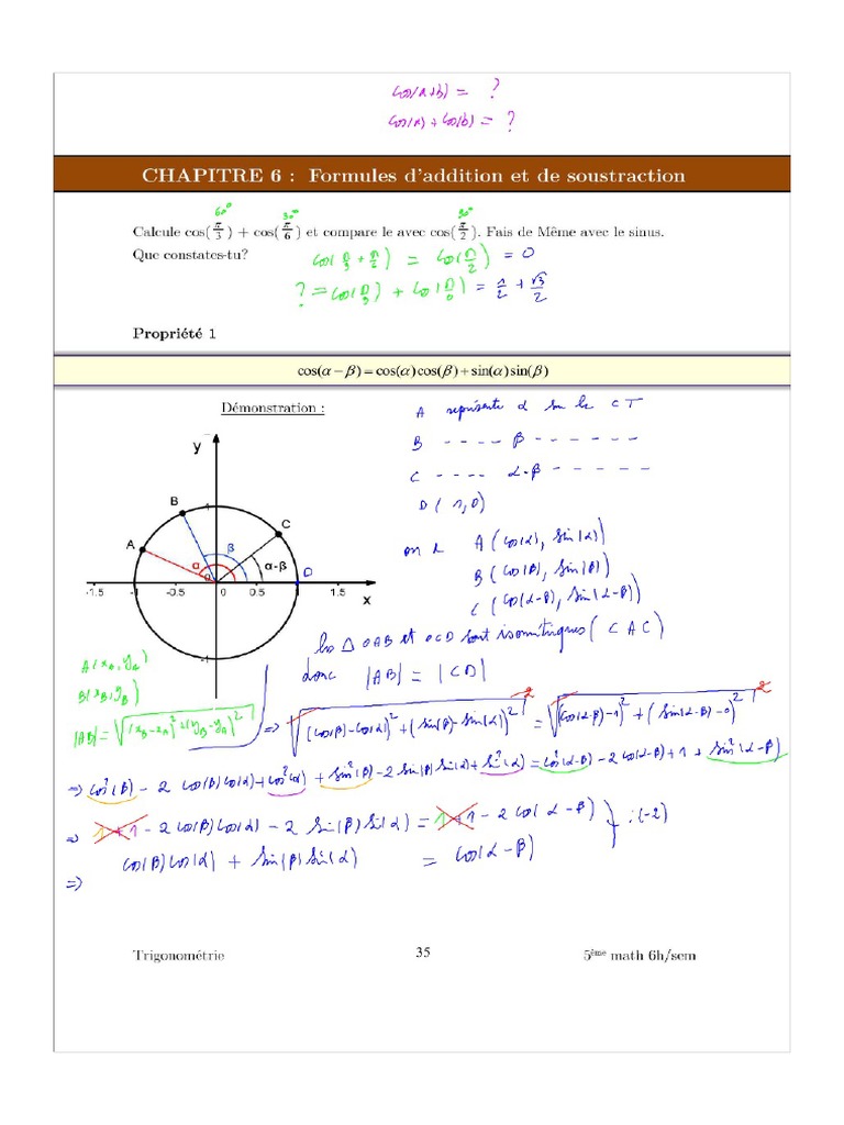 5b6-Trigonométrie ch6-9 | PDF