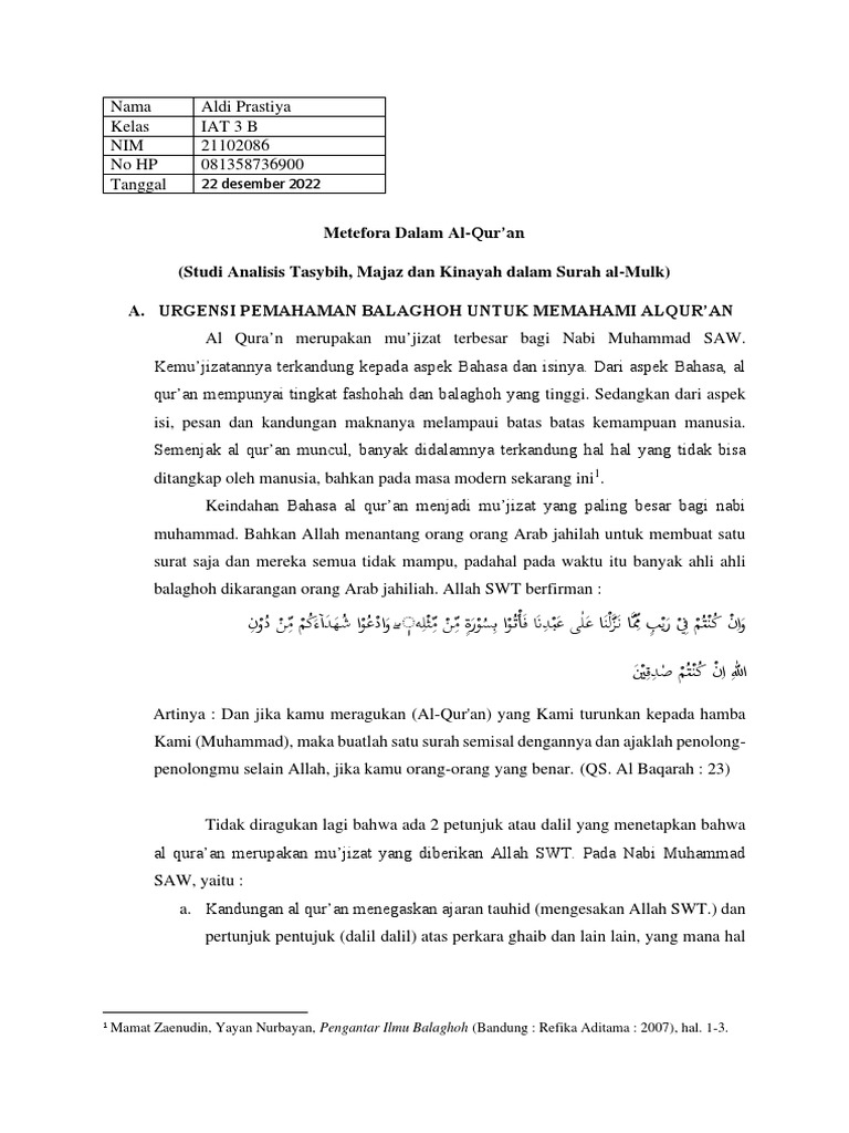 Uas Bunyan Aldi Prastiya 21102086 | PDF