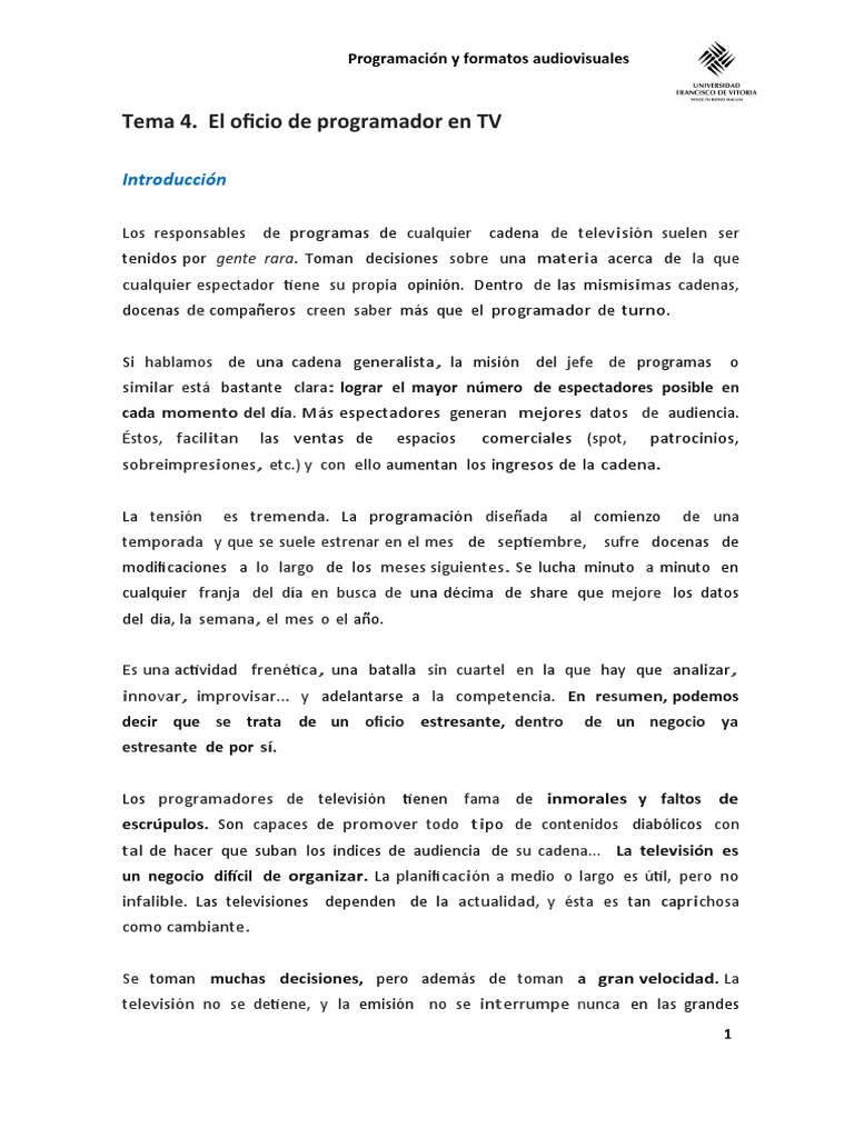 PyFA. Tema 4. El Oficio de Programador | PDF | Presupuesto