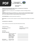 Barangay Tanod Accomplishment Report | PDF