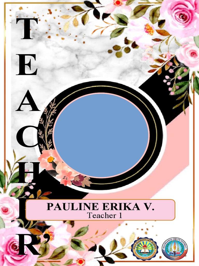 Teacher File Cover Page Template | PDF | Science & Mathematics ...