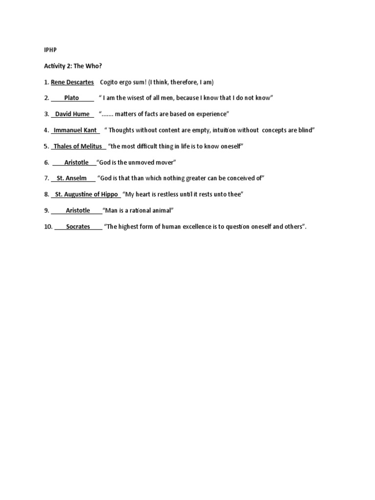 Module 1 Activity 2 The Who (IPHP) | PDF