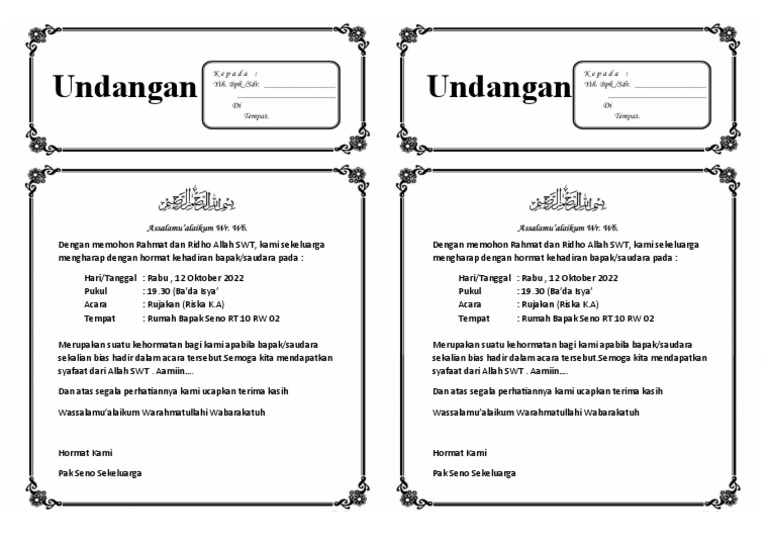Undangan | PDF