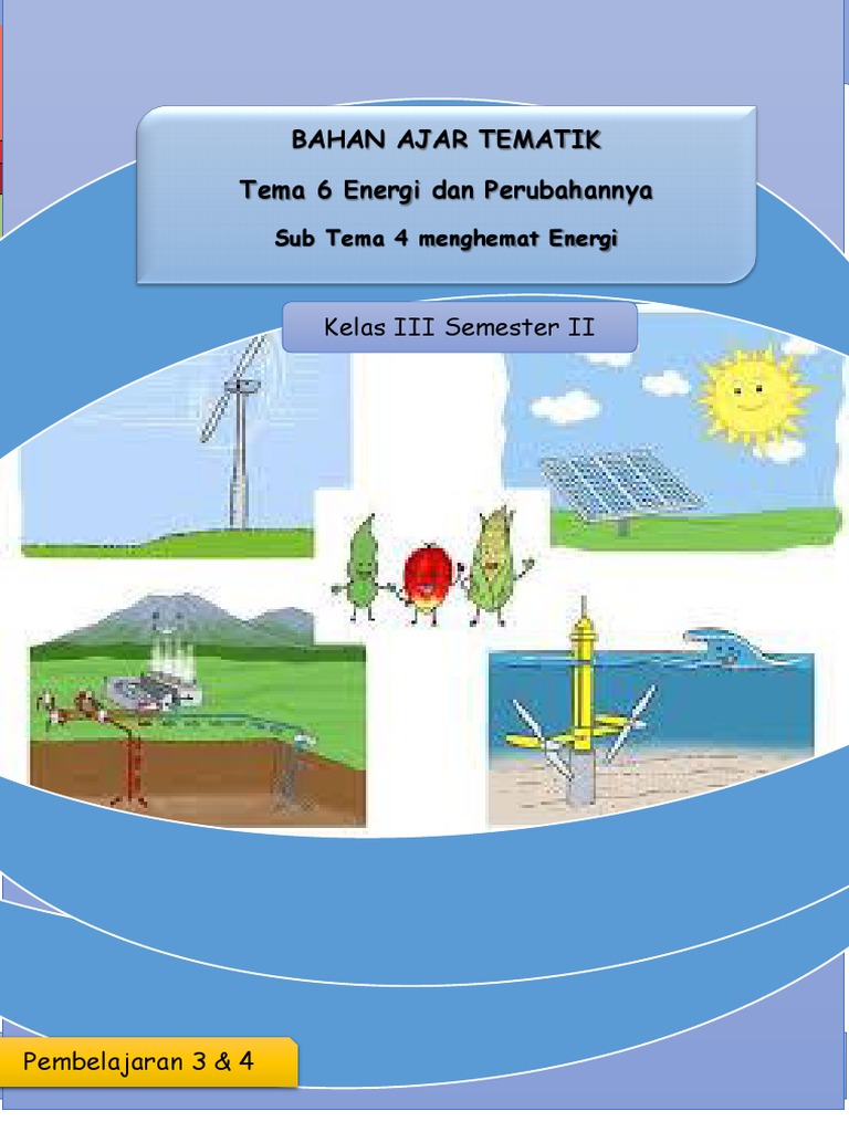 Bahan Ajar Pemb. 4 Tema 6 Sub Tema 4 | PDF