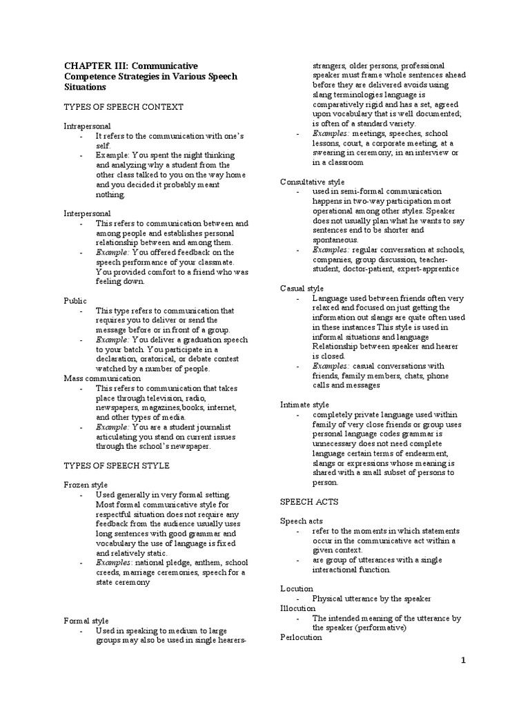 SHS - Oral Communication - Finals Reviewer | PDF | Communication | Speech SHS - Oral Communication - Finals Reviewer | PDF | Communication | Speech