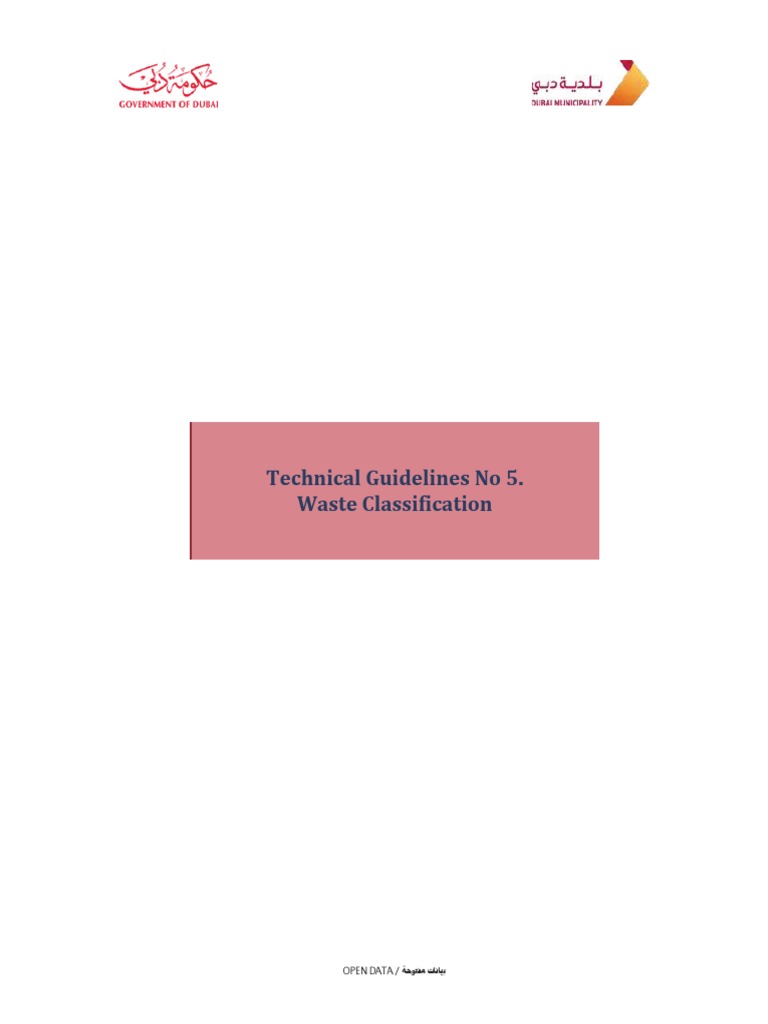 Technical Guidelines No.5 Waste Classification | PDF | Waste ... Technical Guidelines No.5 Waste Classification | PDF | Waste ...
