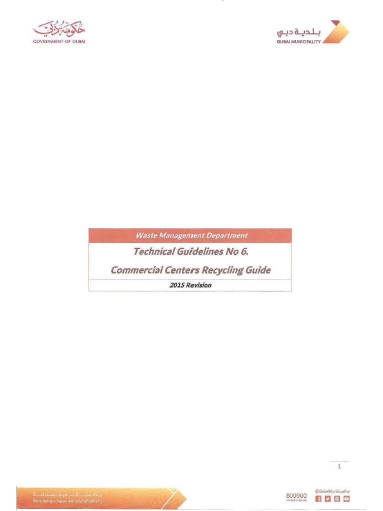 Technical Guidelines No.6 Commercial Centres Recycling Guide | PDF ...