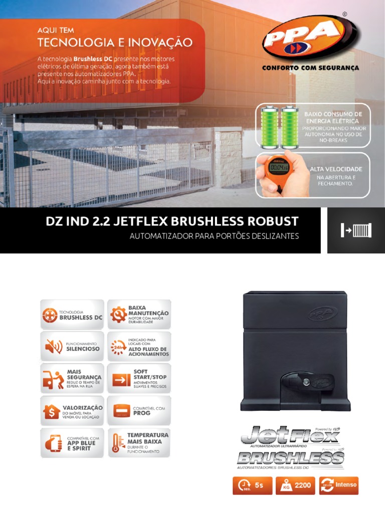 Datasheet DZ Ind 2.2 Jetflex Brushless Robust-Portugues 0921989 | PDF | Fonte de energia ...