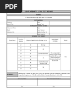 CHW & HW Piping Pressure Test Report Format | PDF
