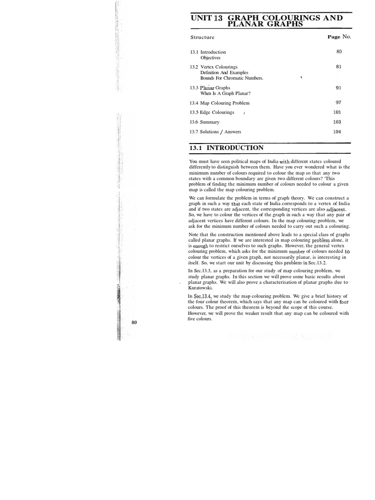 Unit 13 1 Pdf Vertex Graph Theory Graph Theory 