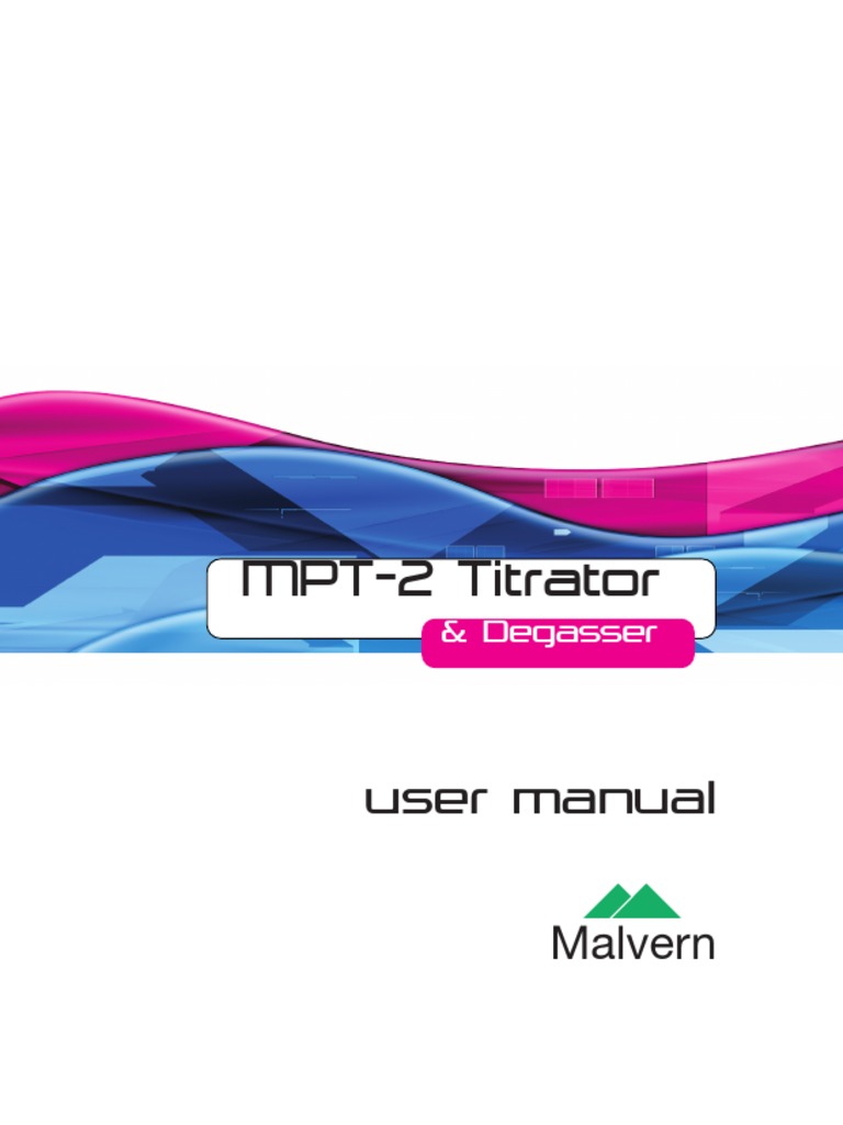 MPT-2 Titrator Manual | PDF | Titration | Chemistry