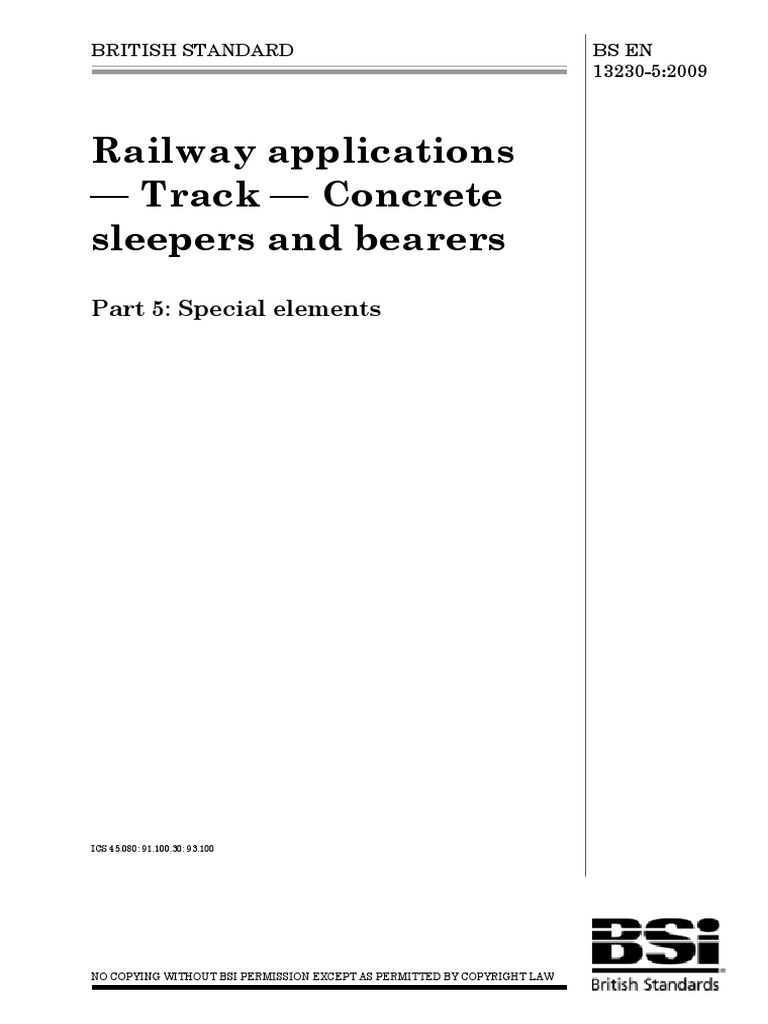 BS en 13230-5-2009 | PDF