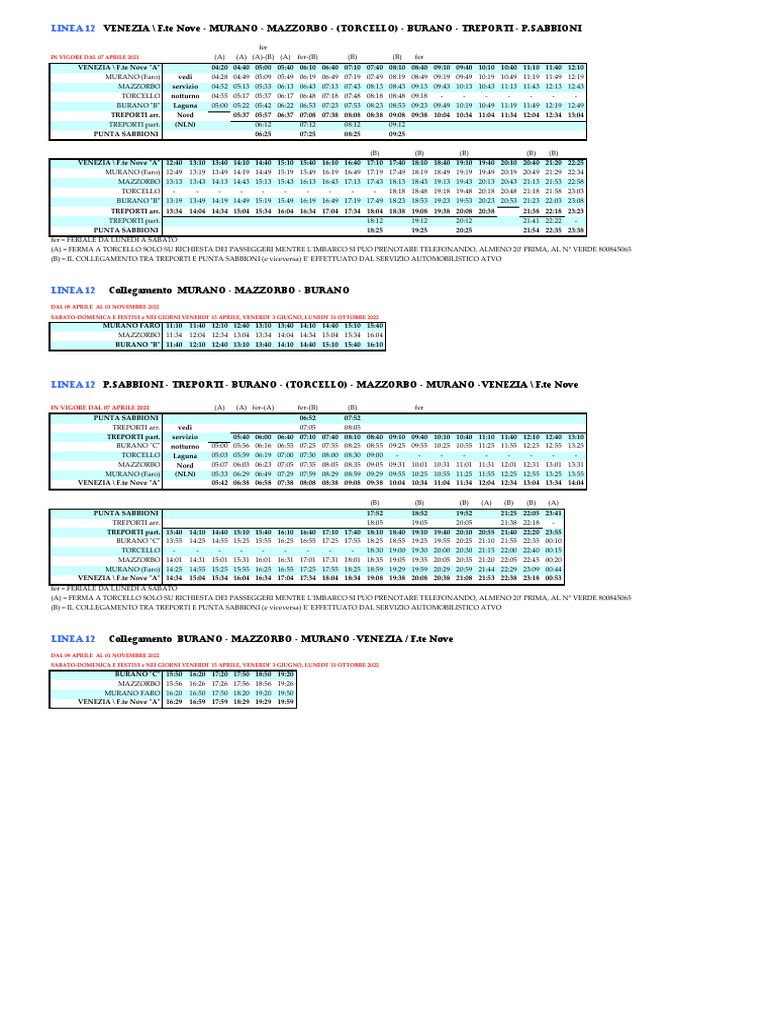 Actv Nav Linea 12 | PDF