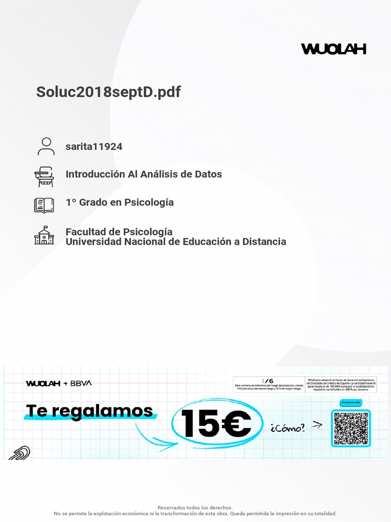Examen de Análisis de Datos en Psicología | PDF | Intervalo de ...