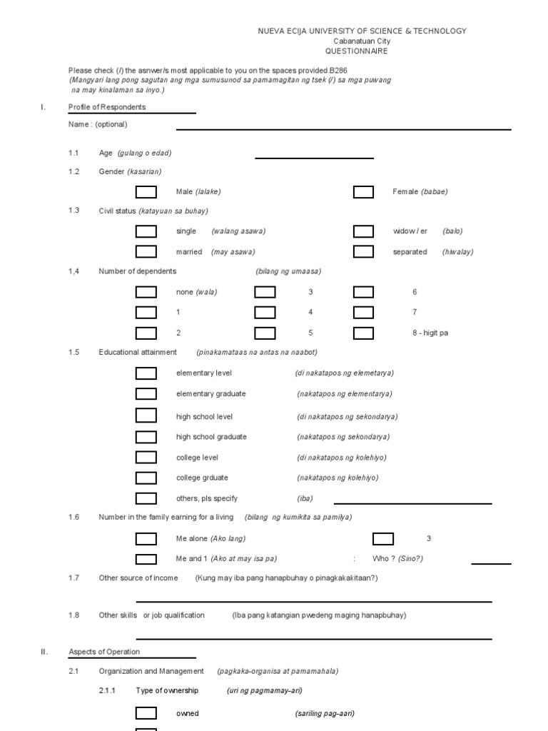 AJCLJRJ - Questionnaire Thesis | PDF