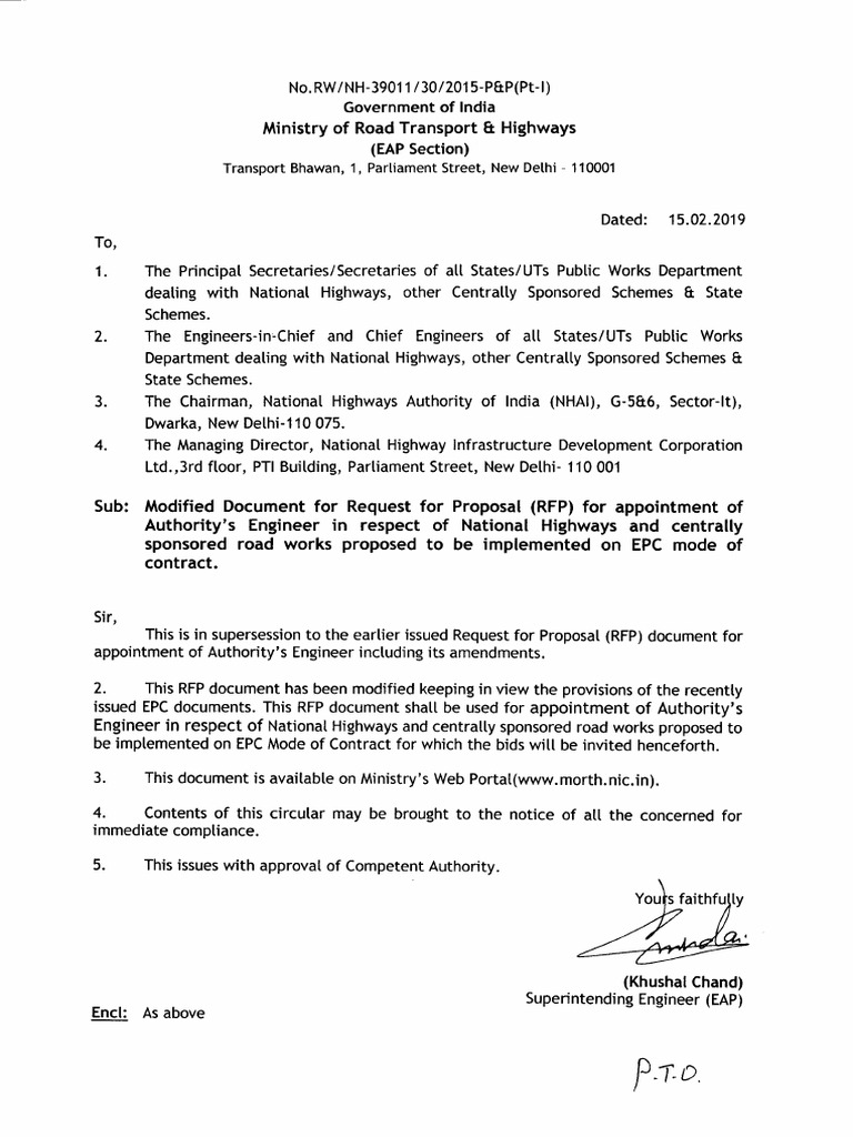 RFP Document For AE | PDF | Request For Proposal | Consultant