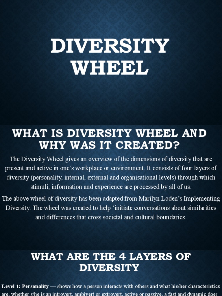 Understanding the Diversity Wheel | PDF | Extraversion And Introversion ...