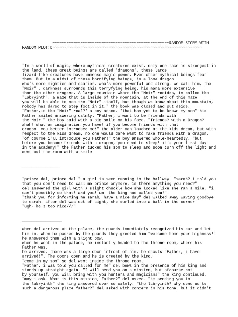 Random Story With My Oc's in Different Stories in It | PDF