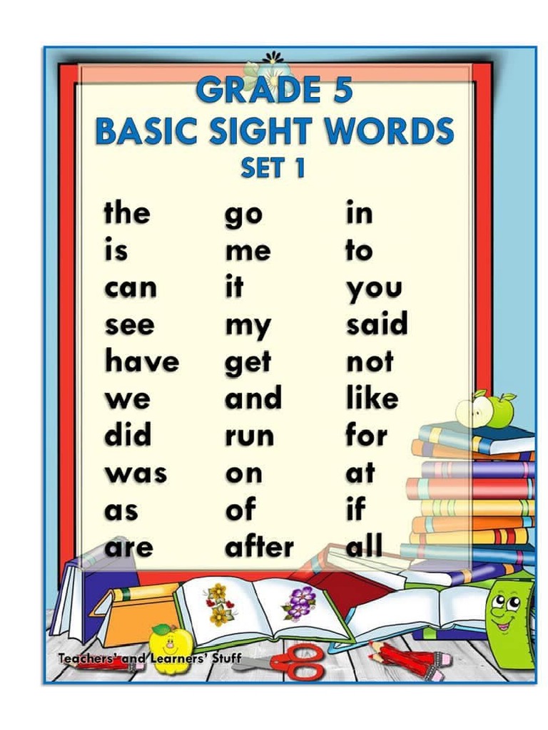 Sight Words | PDF