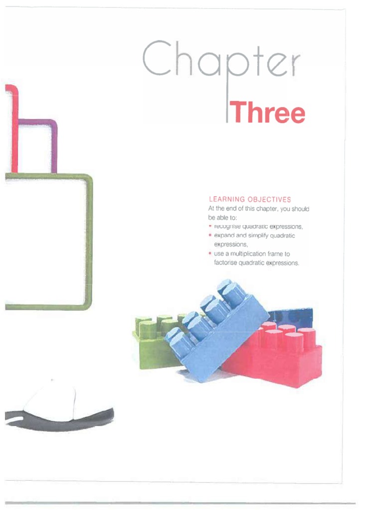 A - D2 - Quadratic Expansion & Factorization - Chapter 3 | PDF