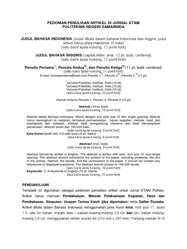 00 Template ETAM Rev.1 | PDF