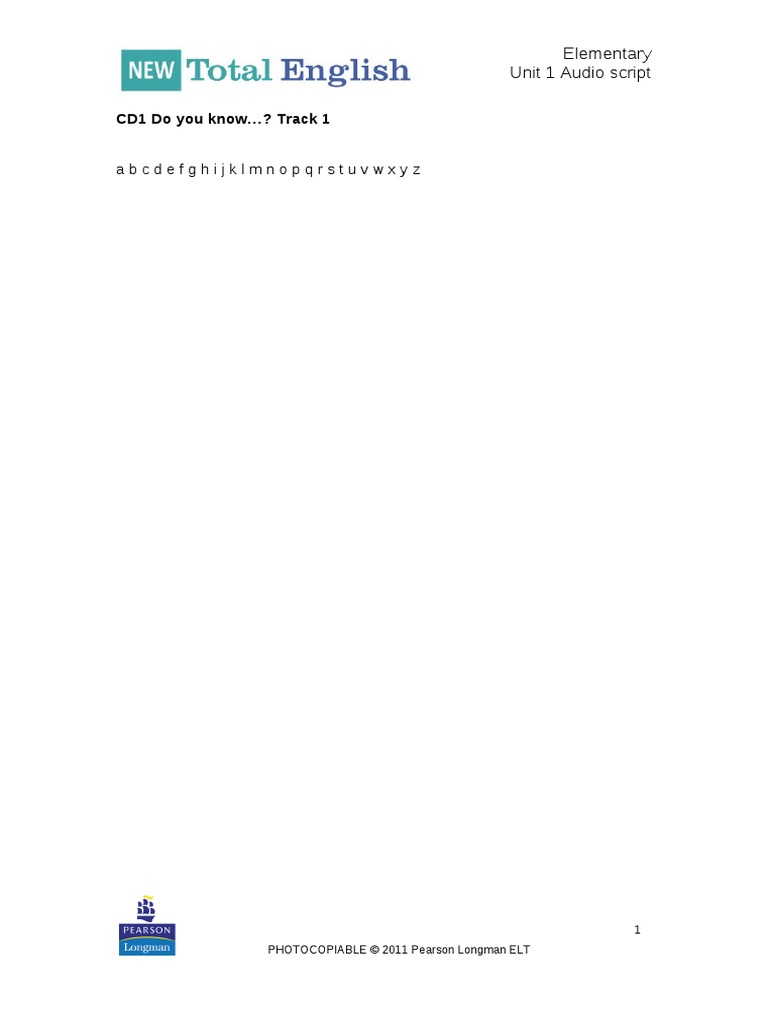 615 - 8 - New Total English Elementary. SB Audioscripts | PDF | Lunch | Food And Drink