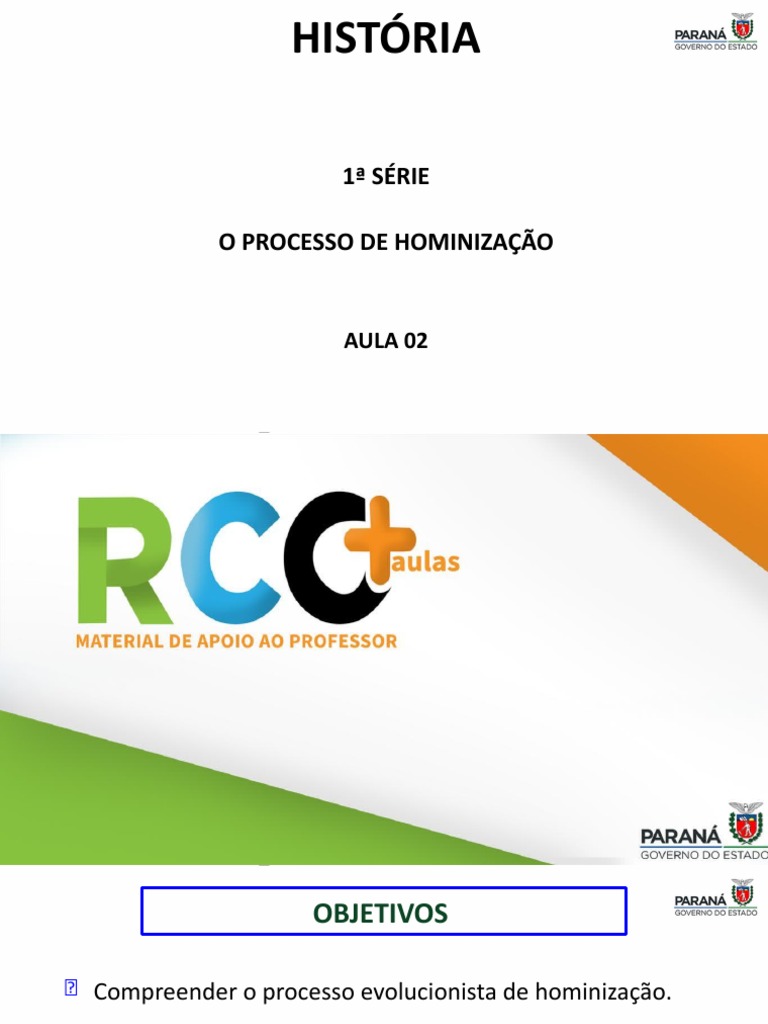 História em 1 Serie Aula02 | PDF