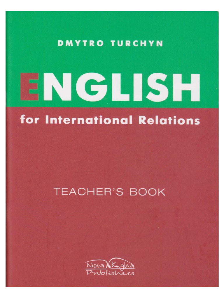Teacher's Book - Turchyn. English For International Relations | PDF