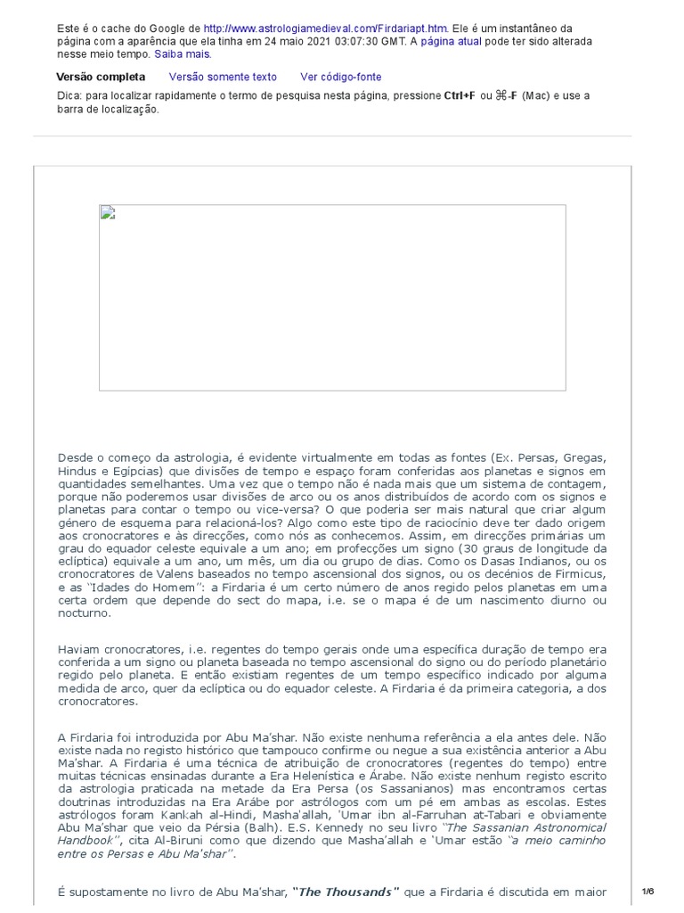 Astrologia Medieval - A Firdaria | PDF | Zodíaco | Planetas