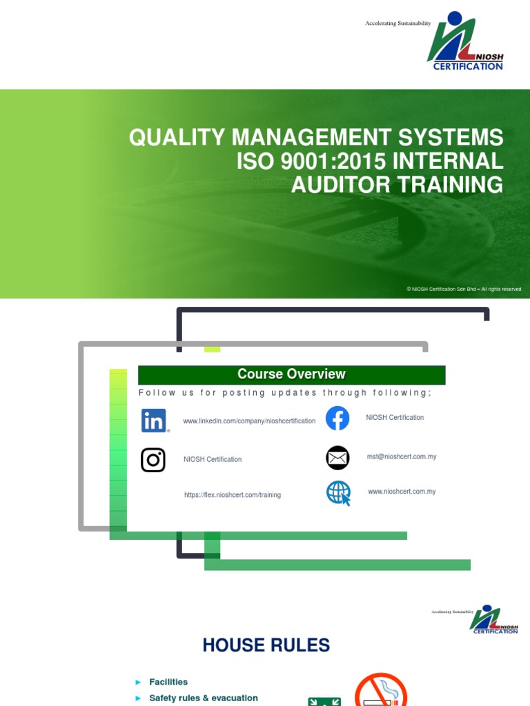 (Ver21.00) ISO 9001 QMS Internal Audit Training (New) | PDF | Quality ...