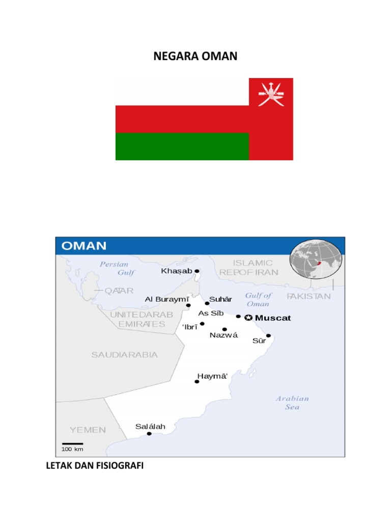 Geografi dan Demografi Negara Oman | PDF | Perjalanan | Sains & Matematika