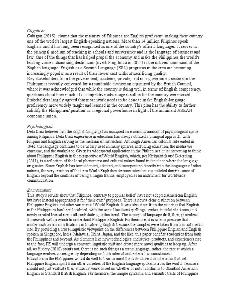 RRL 2 | PDF | Second Language Acquisition | English As A Second Or ...