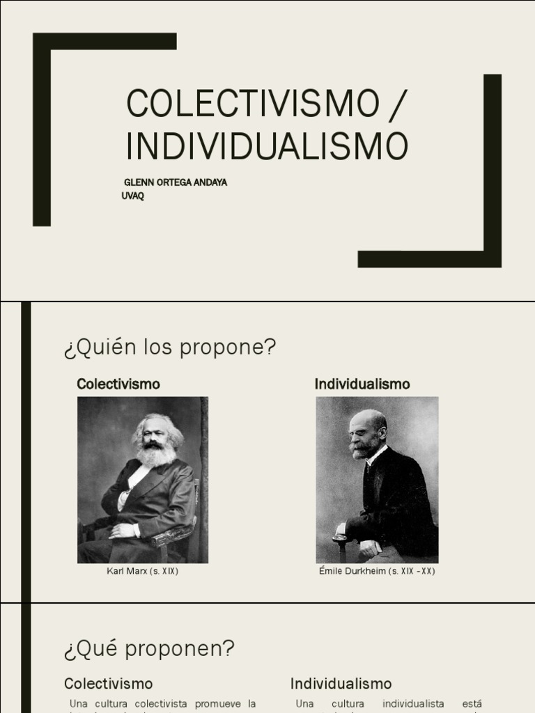 Copia de Colectivismo e Individualismo | PDF | Colectivismo ...