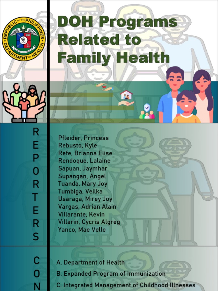DOH Programs Related To Family Health - SLIDES | PDF | Vaccines ...